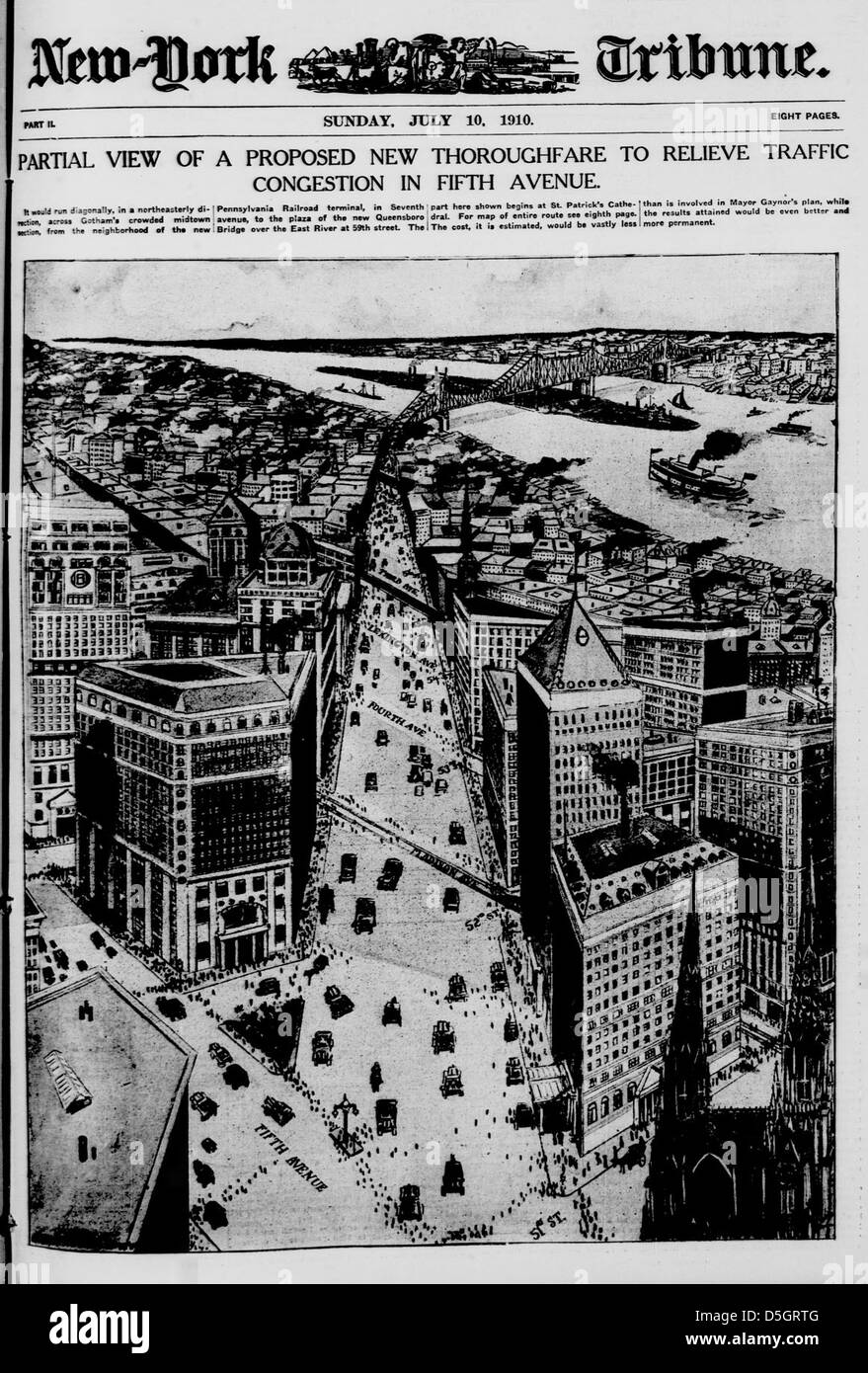 Urban traffic in new Black and White Stock Photos & Images - Alamy