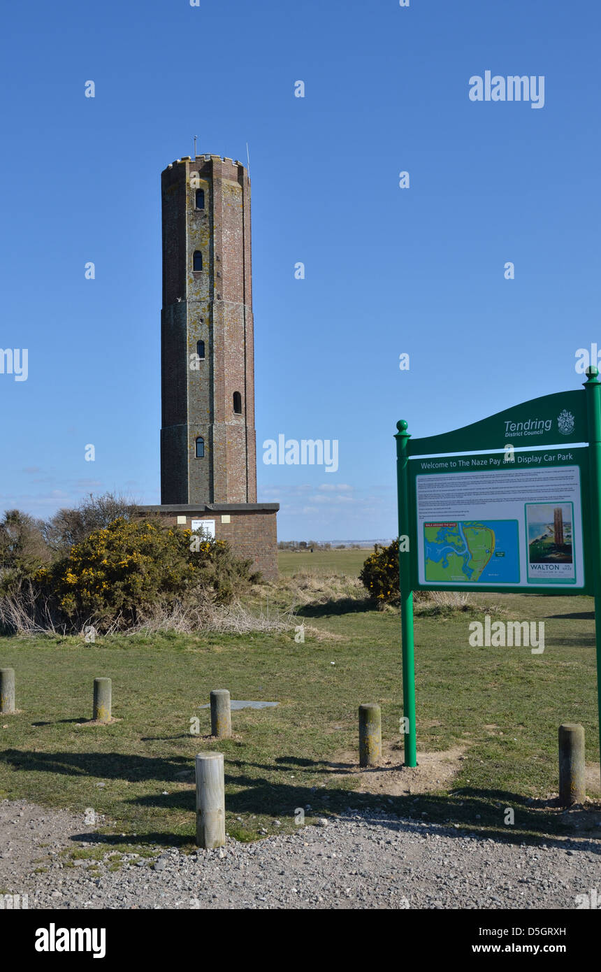 naze tower walton on naze essex Stock Photo - Alamy