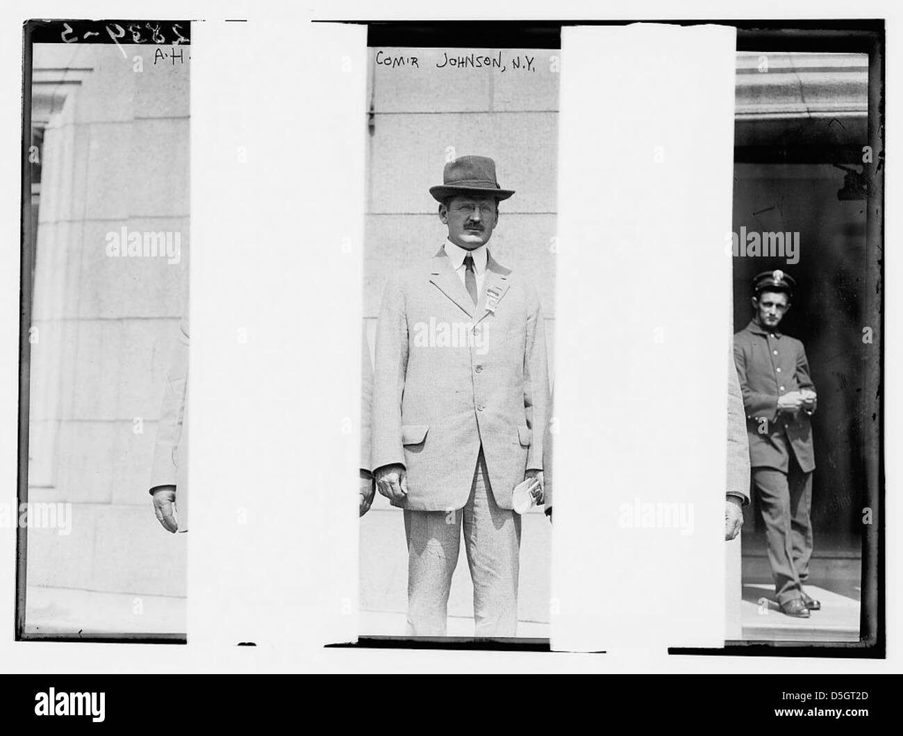 A formal portrait of Commissioner Johnson, taken by the Library of ...