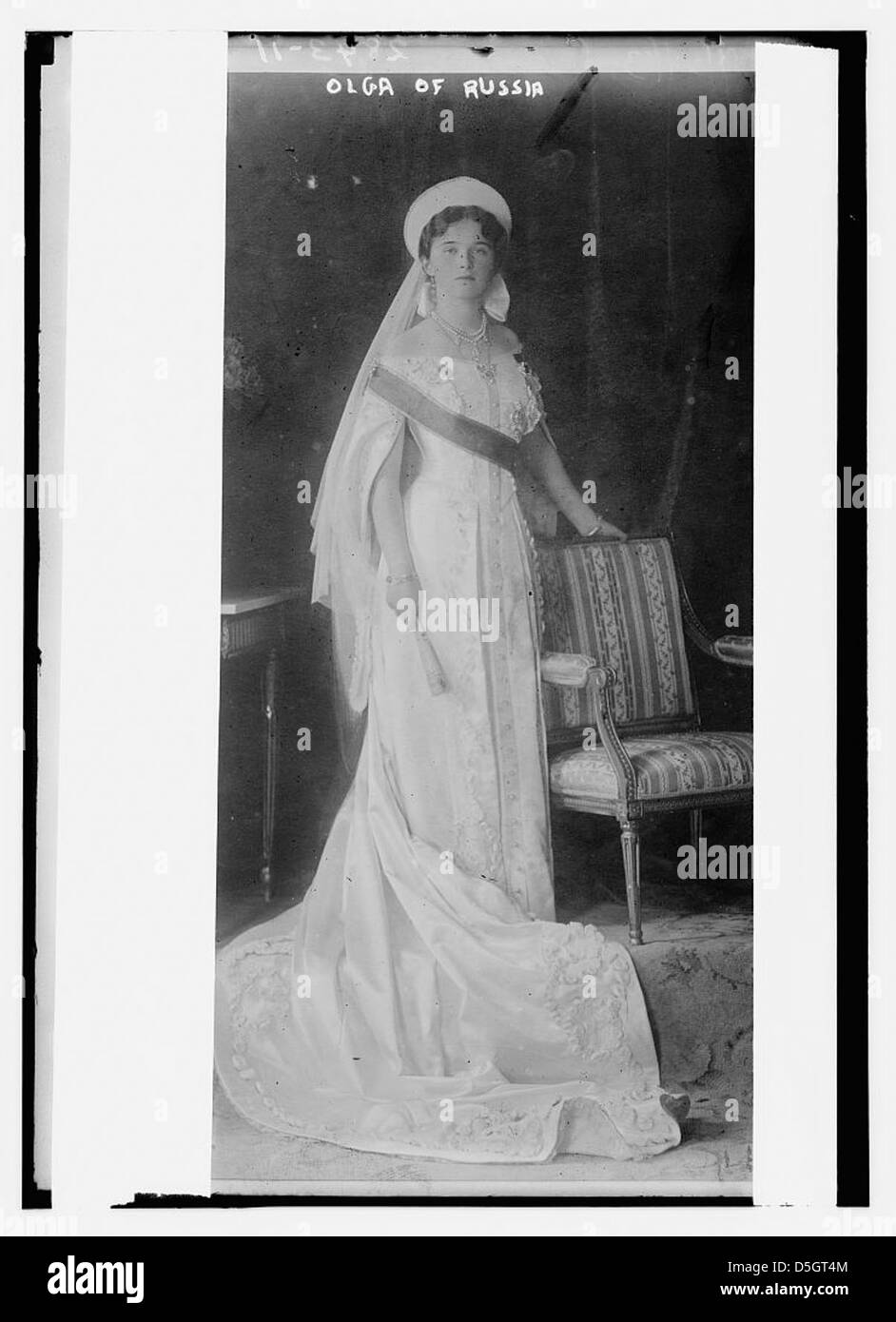 Olga Nikolaevna Romanova, a member of the Romanov family, is depicted ...