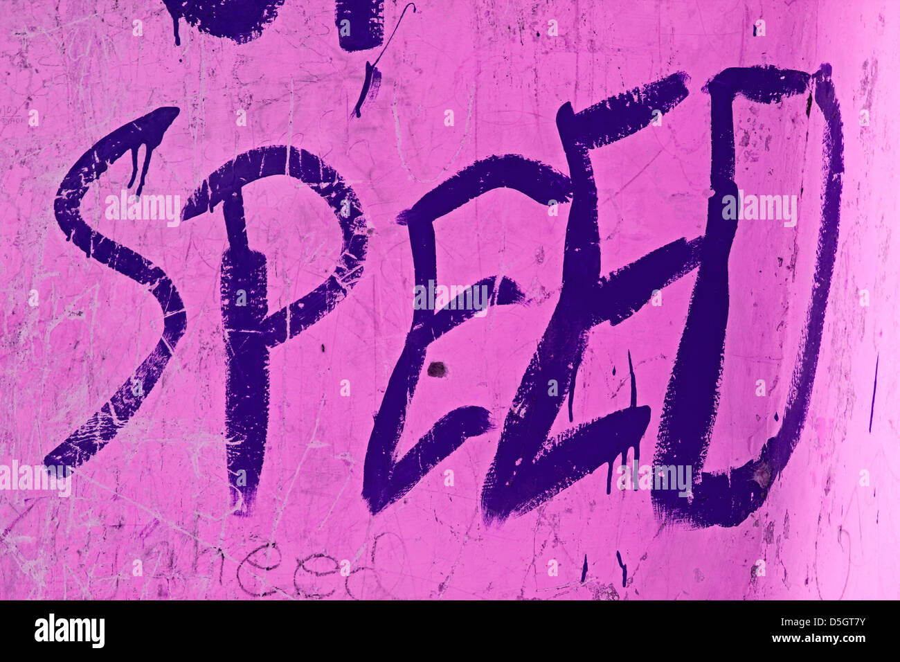 Speed written Speed written Stock Photo - Alamy