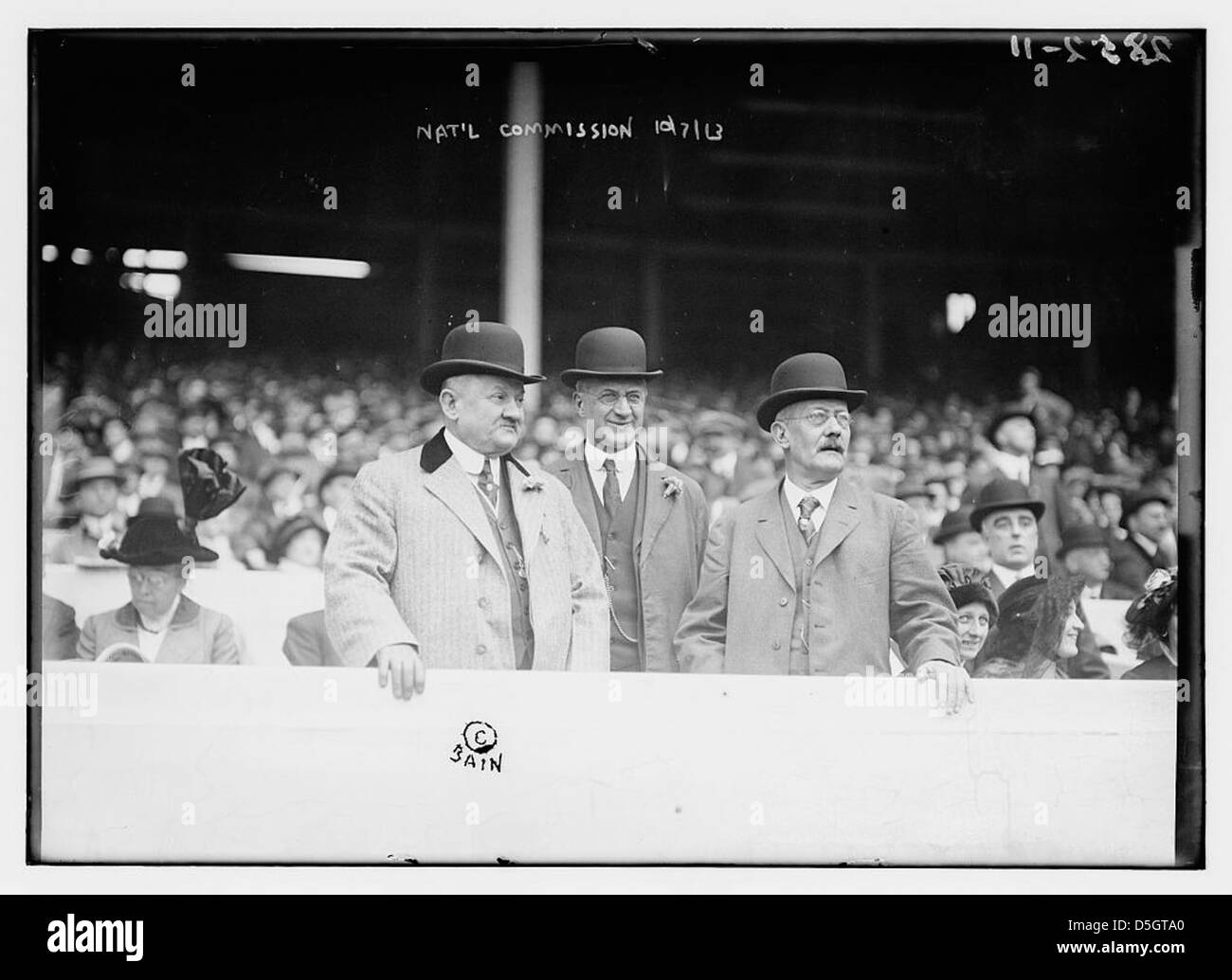 This image captures key figures from the 1913 World Series, including ...