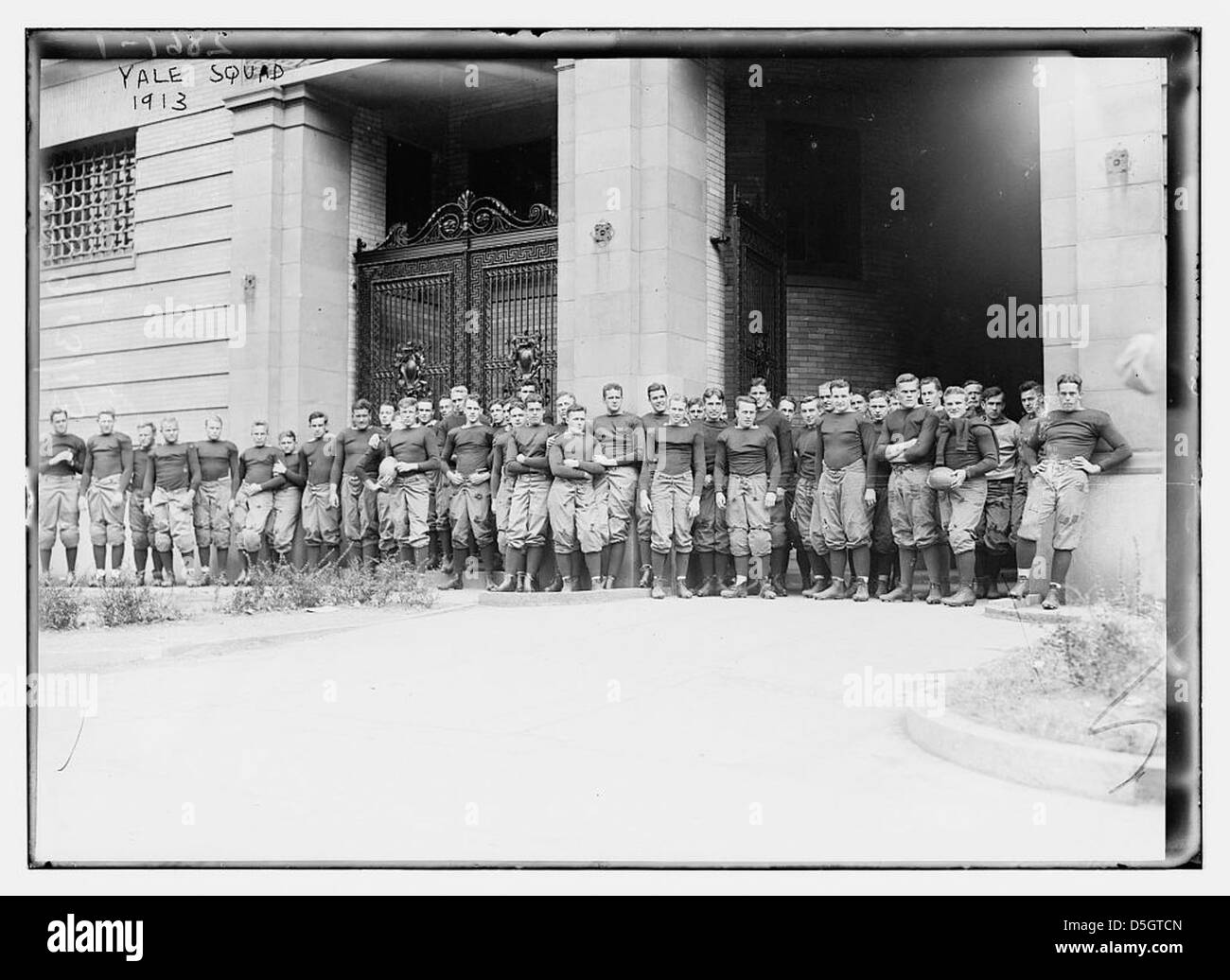 This 1913 photograph features the Yale University football team. The ...