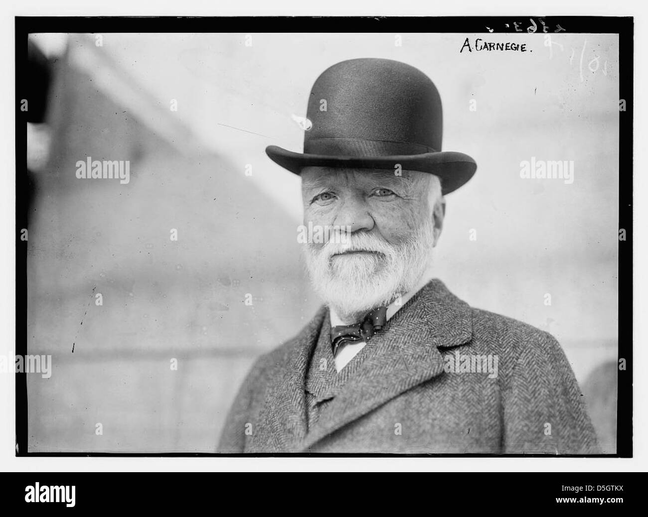 This image features Andrew Carnegie, the industrialist and ...