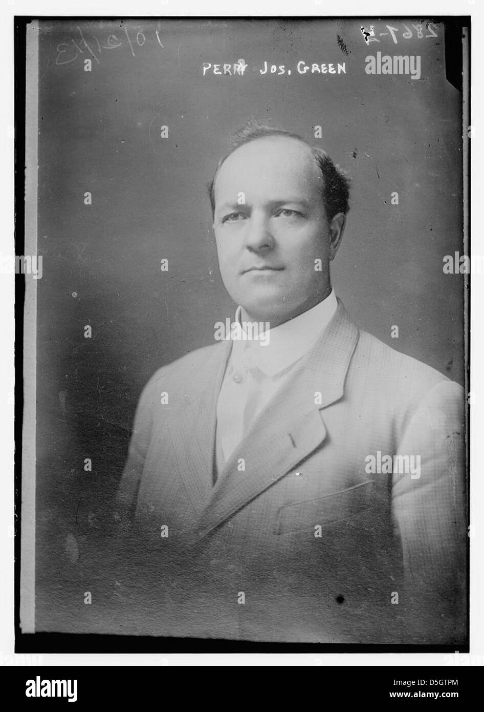 Portrait of Perry Jos. Greene, photographed and archived by the Library ...