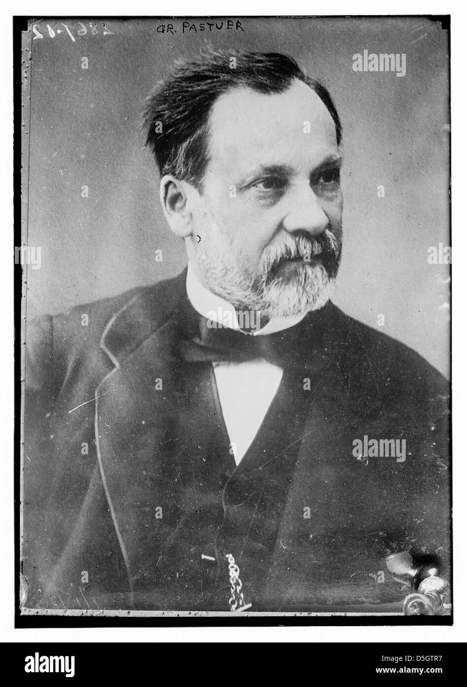 A portrait of Louis Pasteur, the renowned French microbiologist and ...