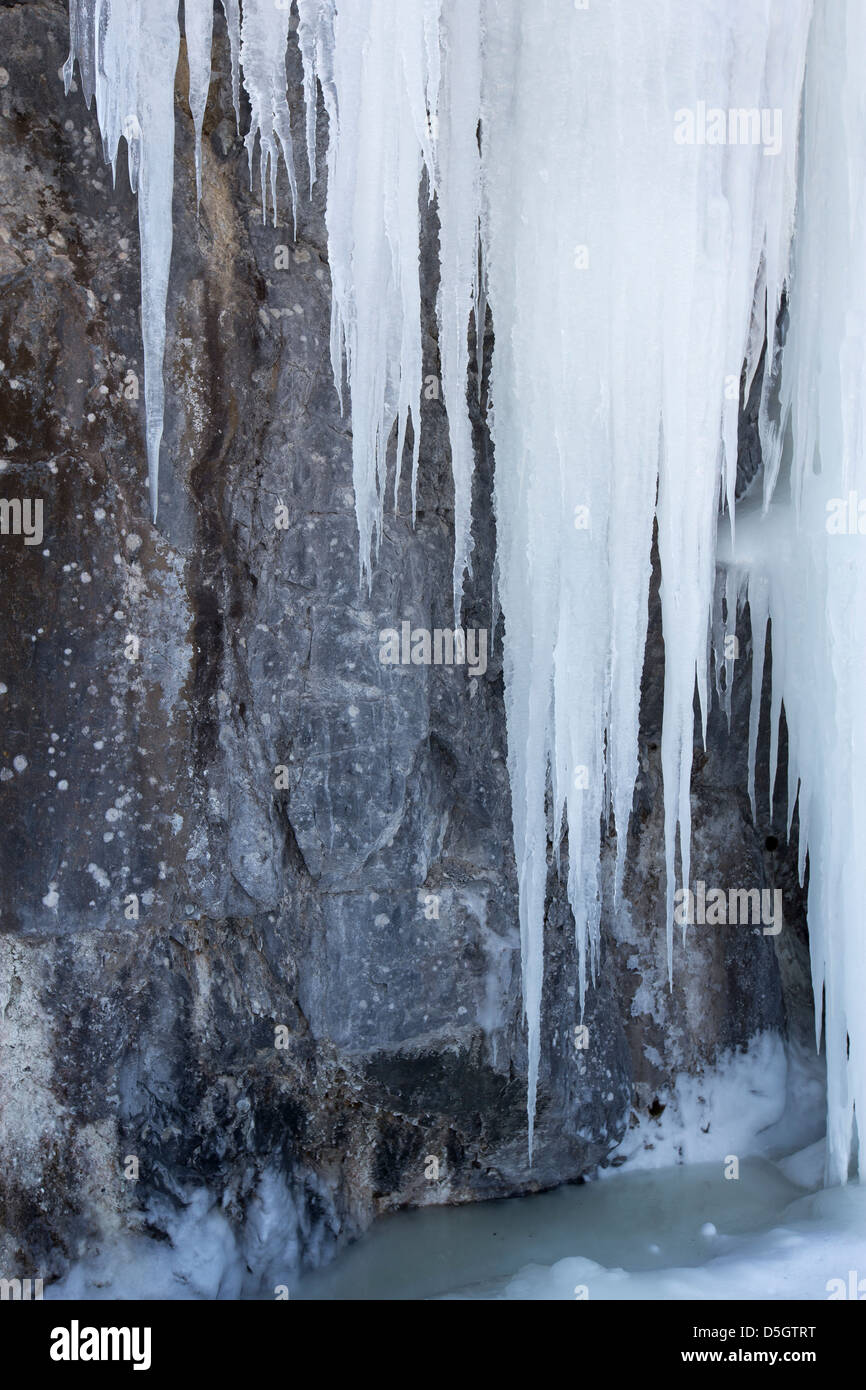 Ice formation on a rock in Norway, Europa Stock Photo - Alamy