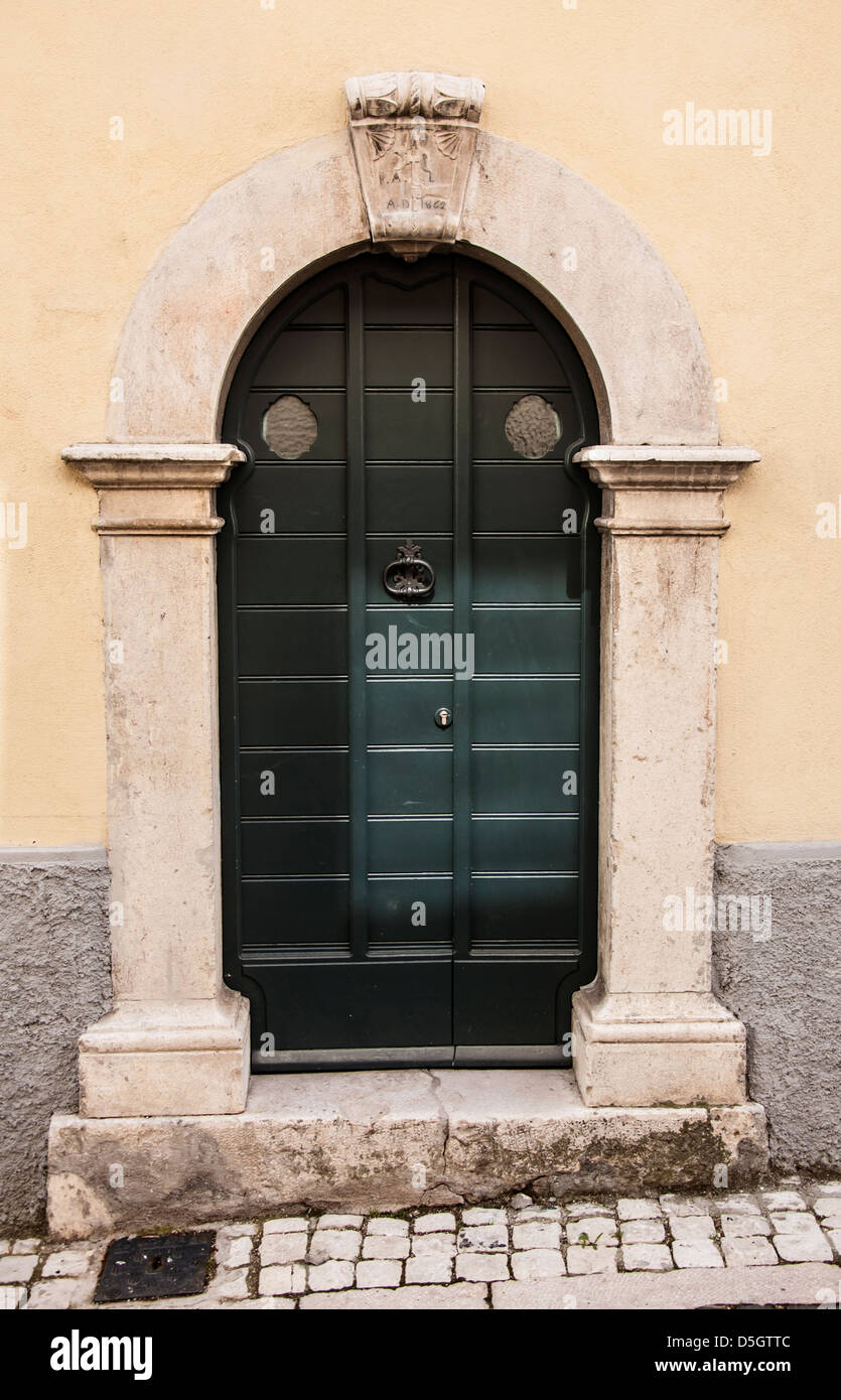 italian door in small village, Italy Stock Photo - Alamy