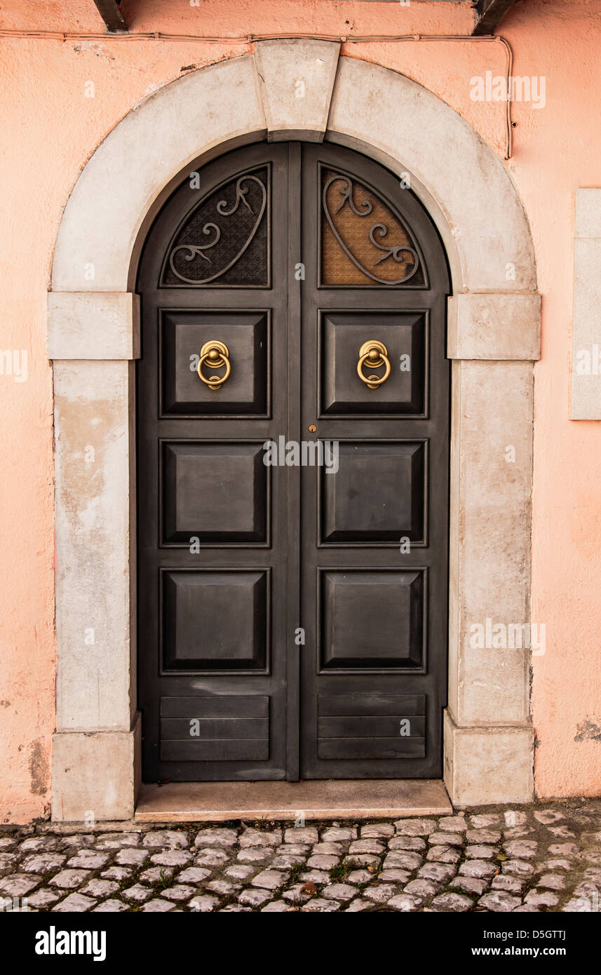 italian door in small village, Italy Stock Photo - Alamy