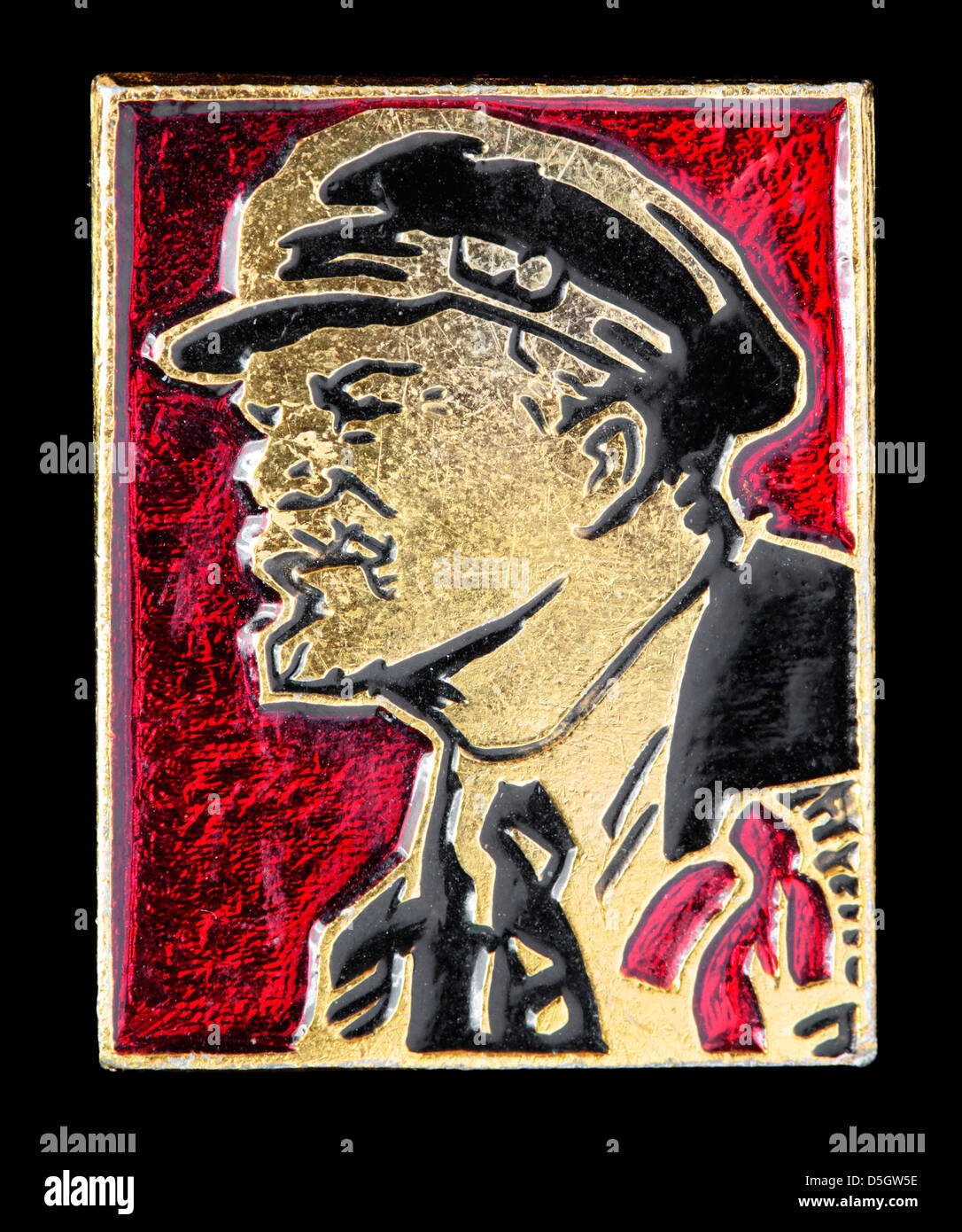 Vladimir Lenin pin badge, USSR, 1980s Stock Photo - Alamy