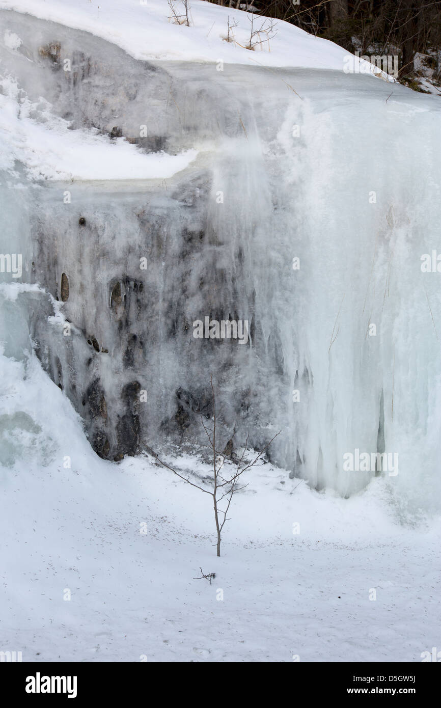 Ice formation on a rock in Norway, Europa Stock Photo - Alamy