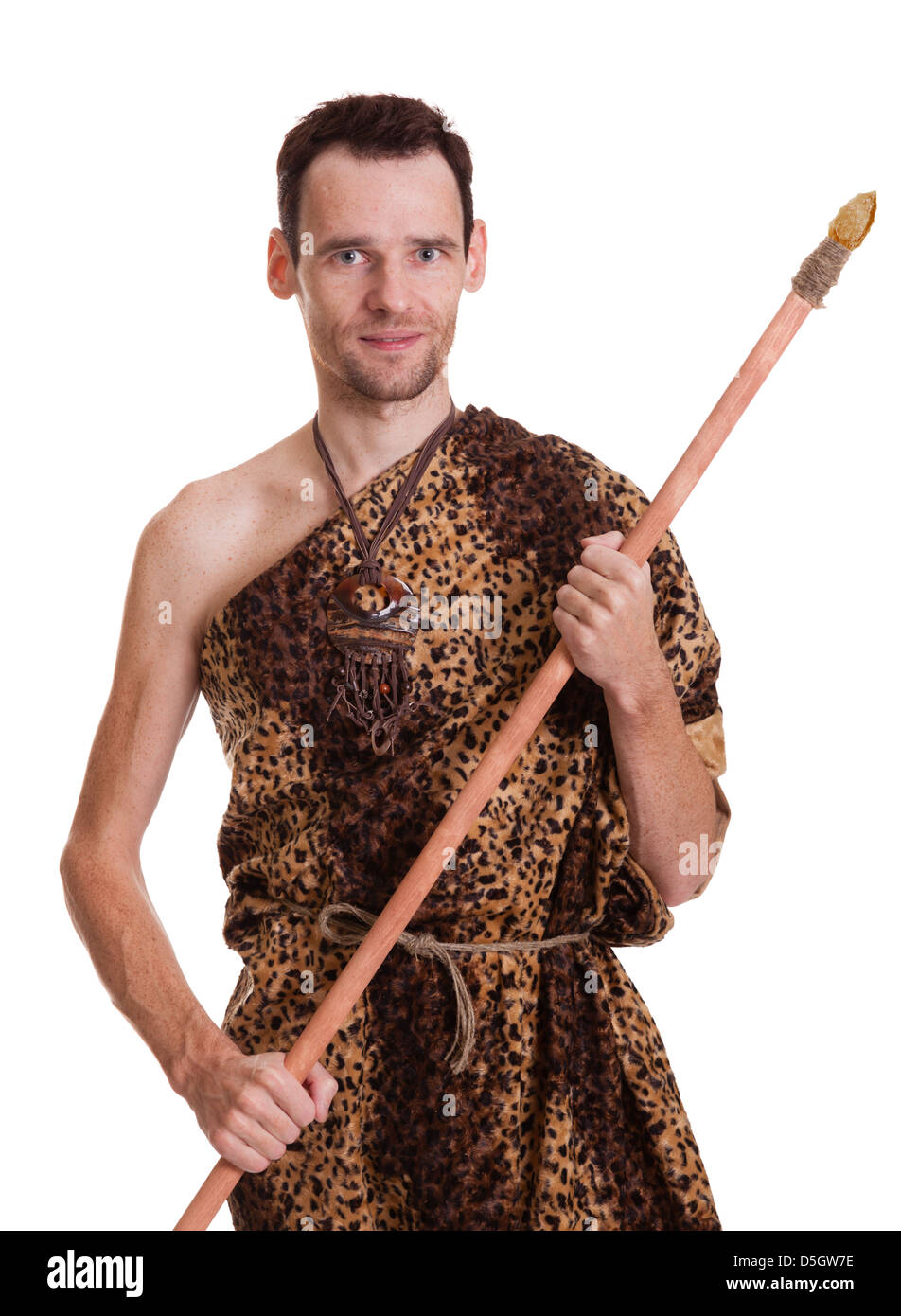 Spear primitive man hi-res stock photography and images - Alamy