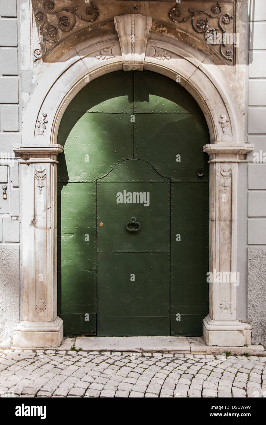 italian door in small village, Italy Stock Photo - Alamy