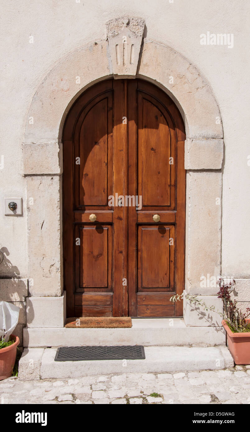italian door in small village, Italy Stock Photo - Alamy