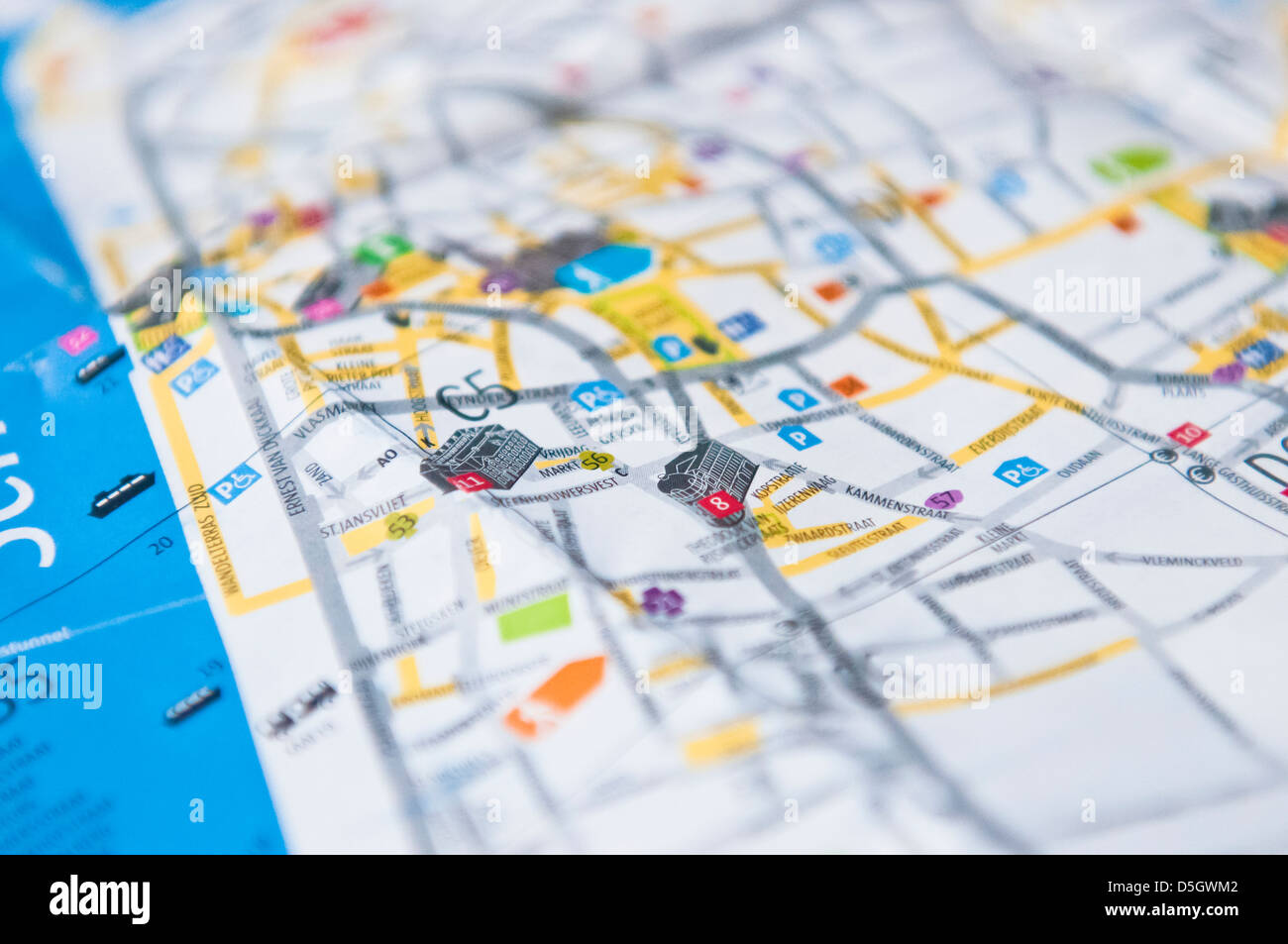 Antwerpen map hi-res stock photography and images - Alamy