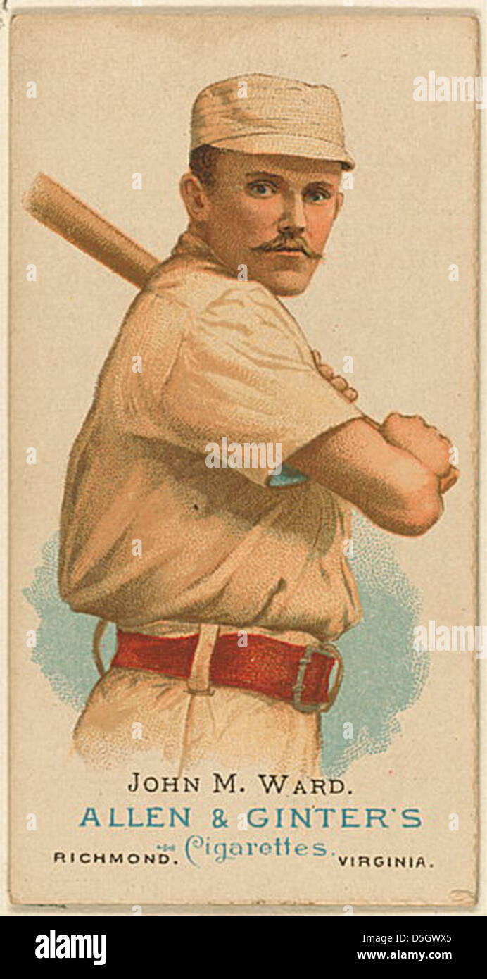 A portrait of John Montgomery Ward, a notable player for the New York ...