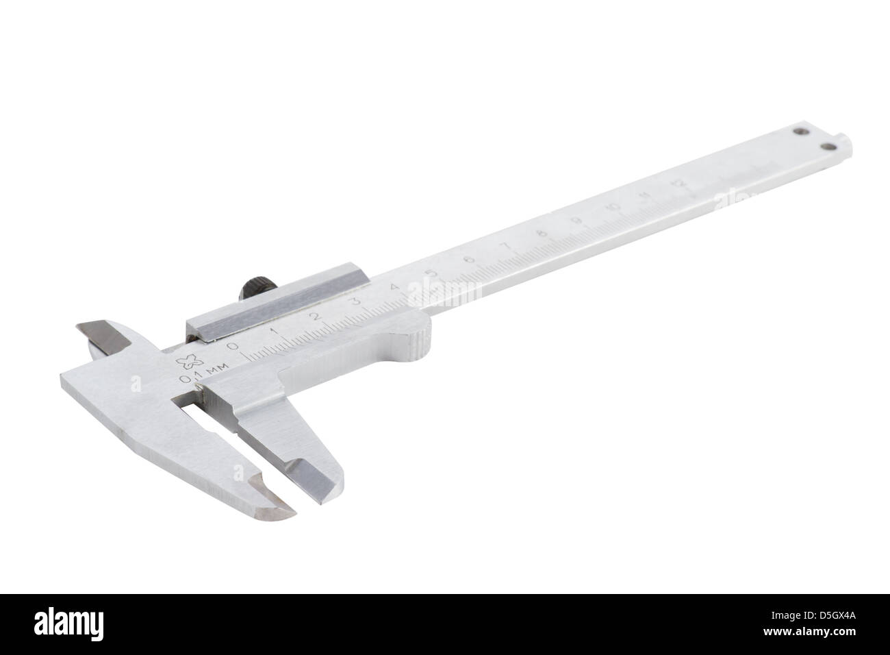 callipers on a white background, Isolated Object Stock Photo - Alamy