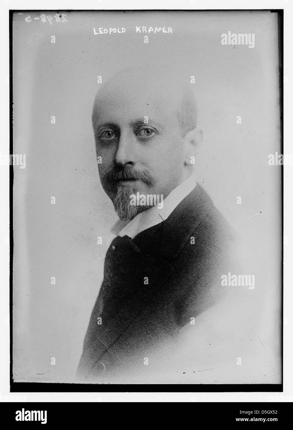 Leopold Kramer, a conductor, is featured in this historical photograph ...