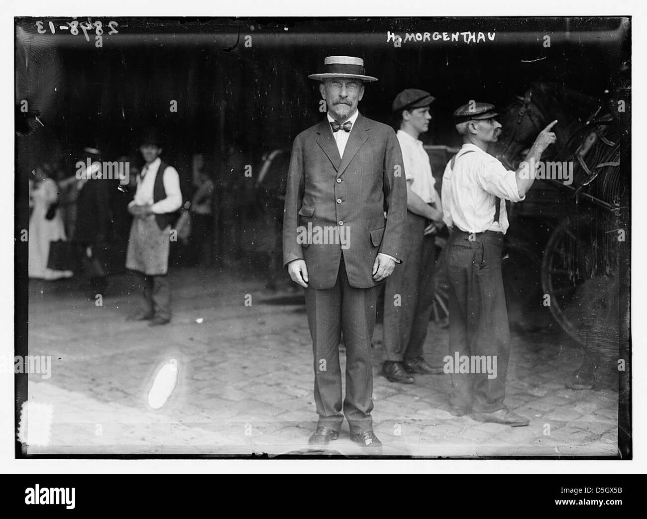 Henry Morgenthau, an American diplomat and ambassador, is depicted in ...