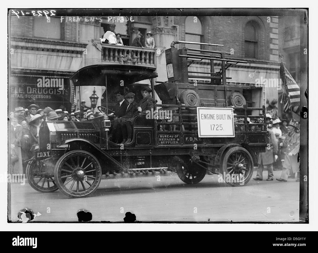 A firemen's parade in New York City, showcasing the New York City Fire ...