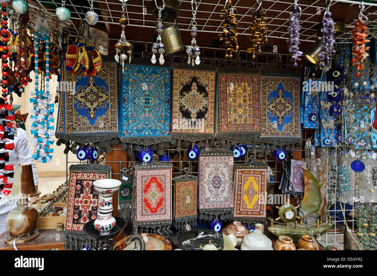 Arabic crafted articles on sale in market, Dubai, United Arab Emirates ...