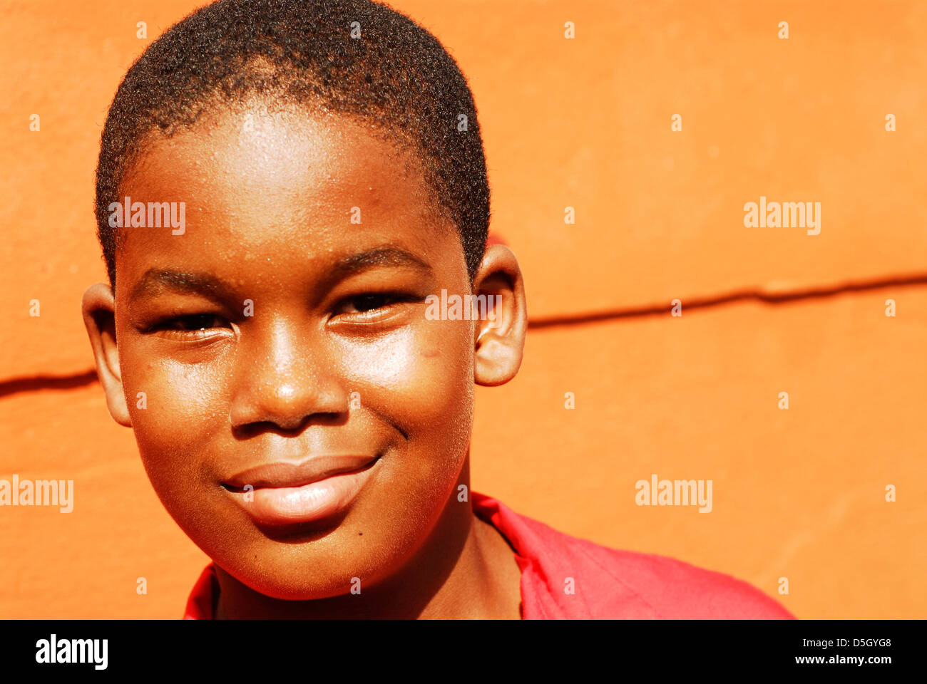 Grenada, St George, of smiling schoolboy. (MR Stock Photo - Alamy