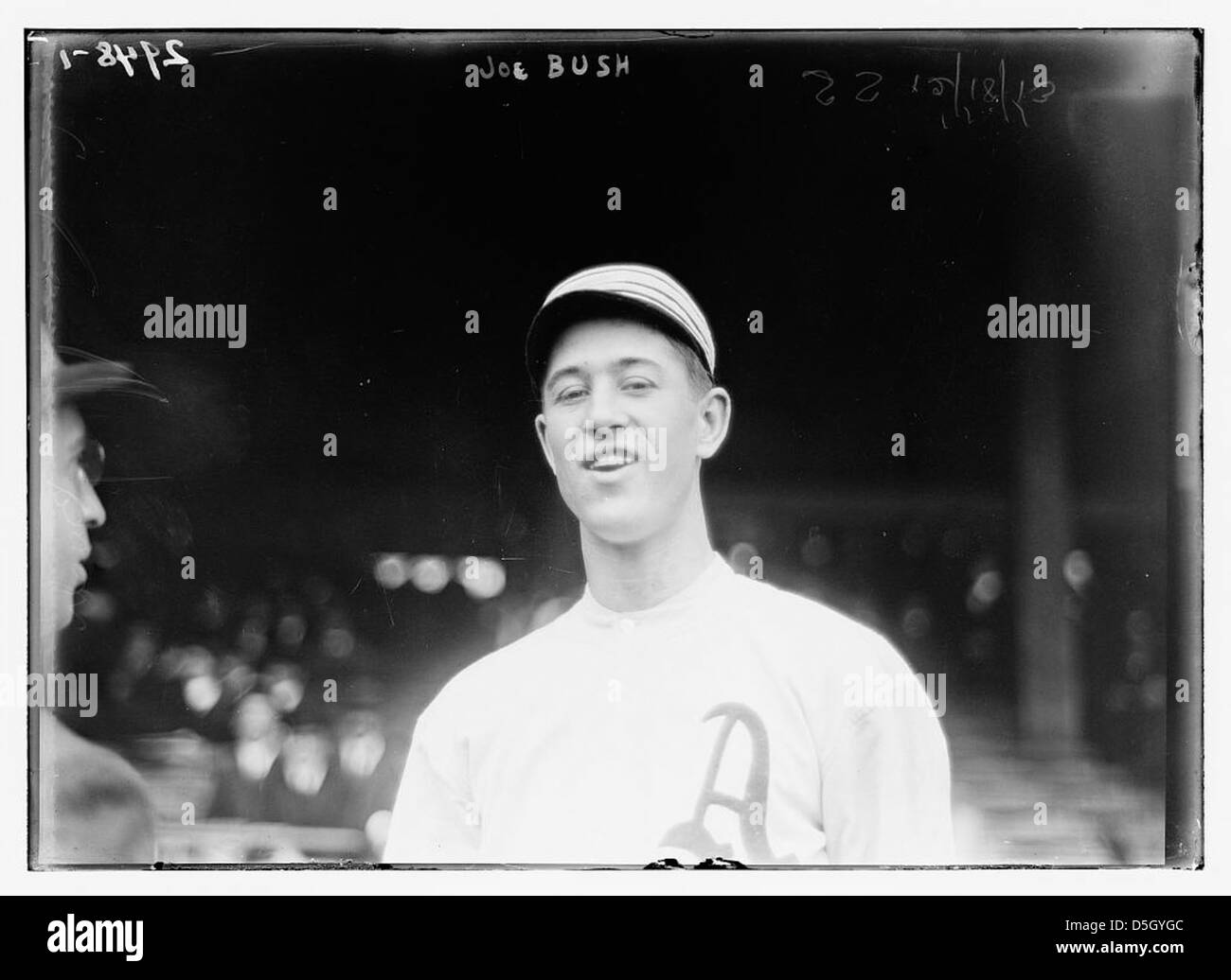 A photograph of Joe Bush, a player for the Philadelphia Athletics in ...