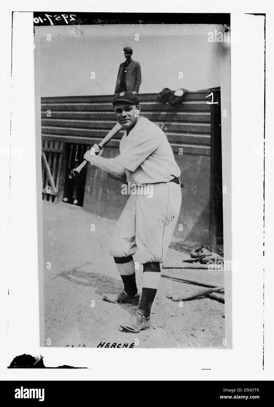 A Portrait Of Fred Herche A Player For The Boston Braves In The