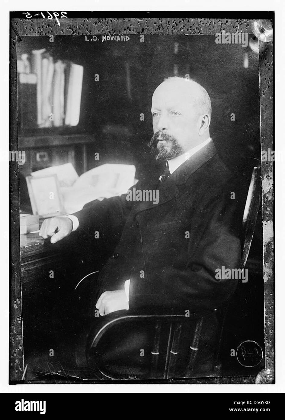 L.O. Howard, a notable entomologist, is shown in this photograph. Known ...