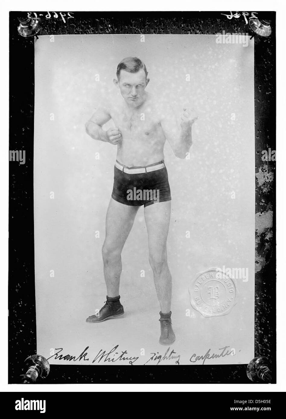 Frank Whitney, a bare-knuckle boxer known as the 'fighting carpenter ...