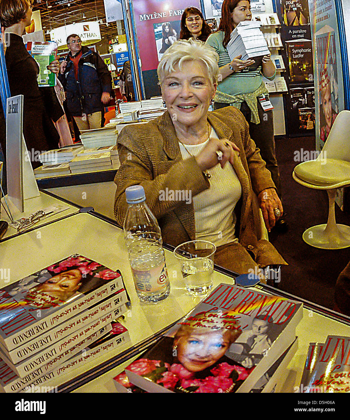 PARIS, France - Portrait, Line Renaud, Artist, French Writer Signing ...