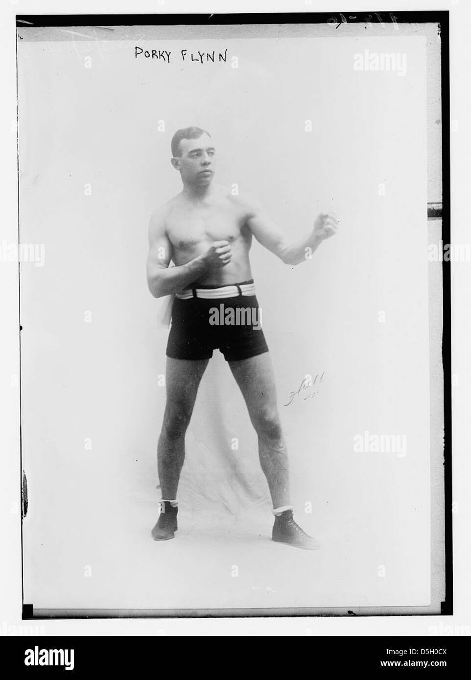 A photograph of Porky Flynn, a boxer from New York, captured by ...