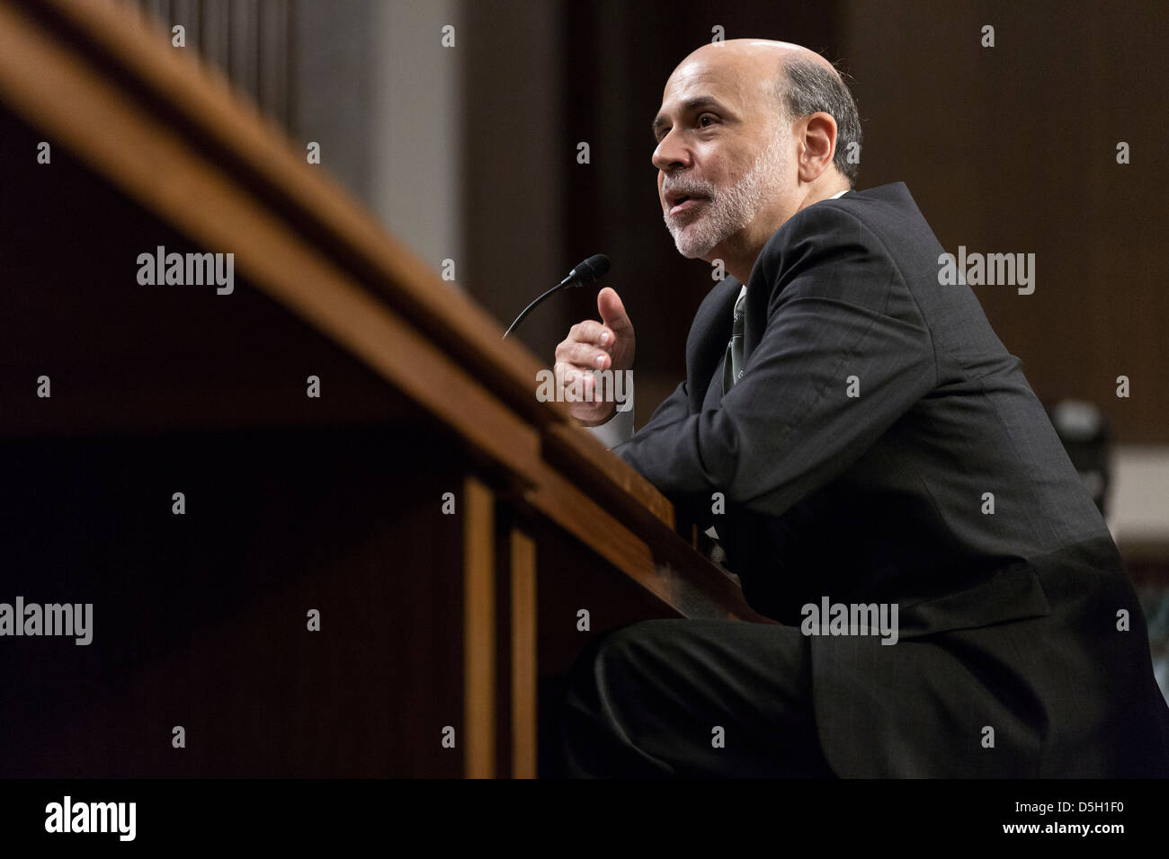 Ben S. Bernanke, chairman of the U.S. Federal Reserve, delivers his ...