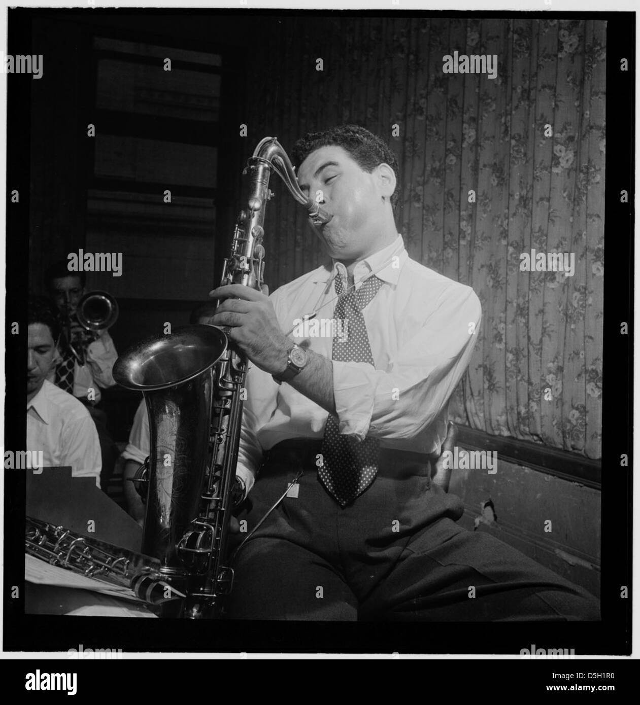 A portrait of jazz saxophonist Georgie Auld taken in New York around ...