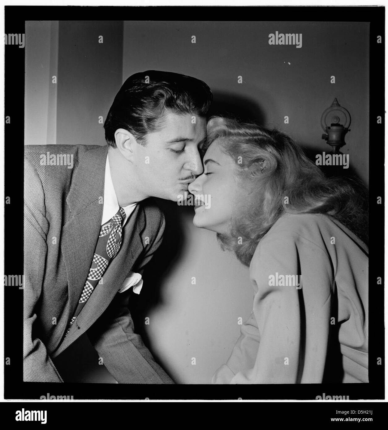 A 1946 portrait of jazz musicians Johnny Bothwell and Claire Hogan ...