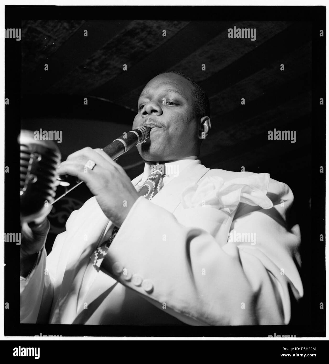 A portrait of jazz musician Harry Carney taken at the Aquarium in New ...