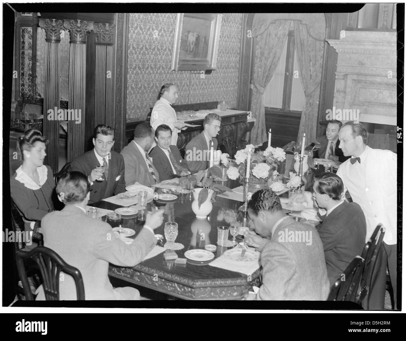 A group portrait taken at the Turkish Embassy in Washington, D.C ...