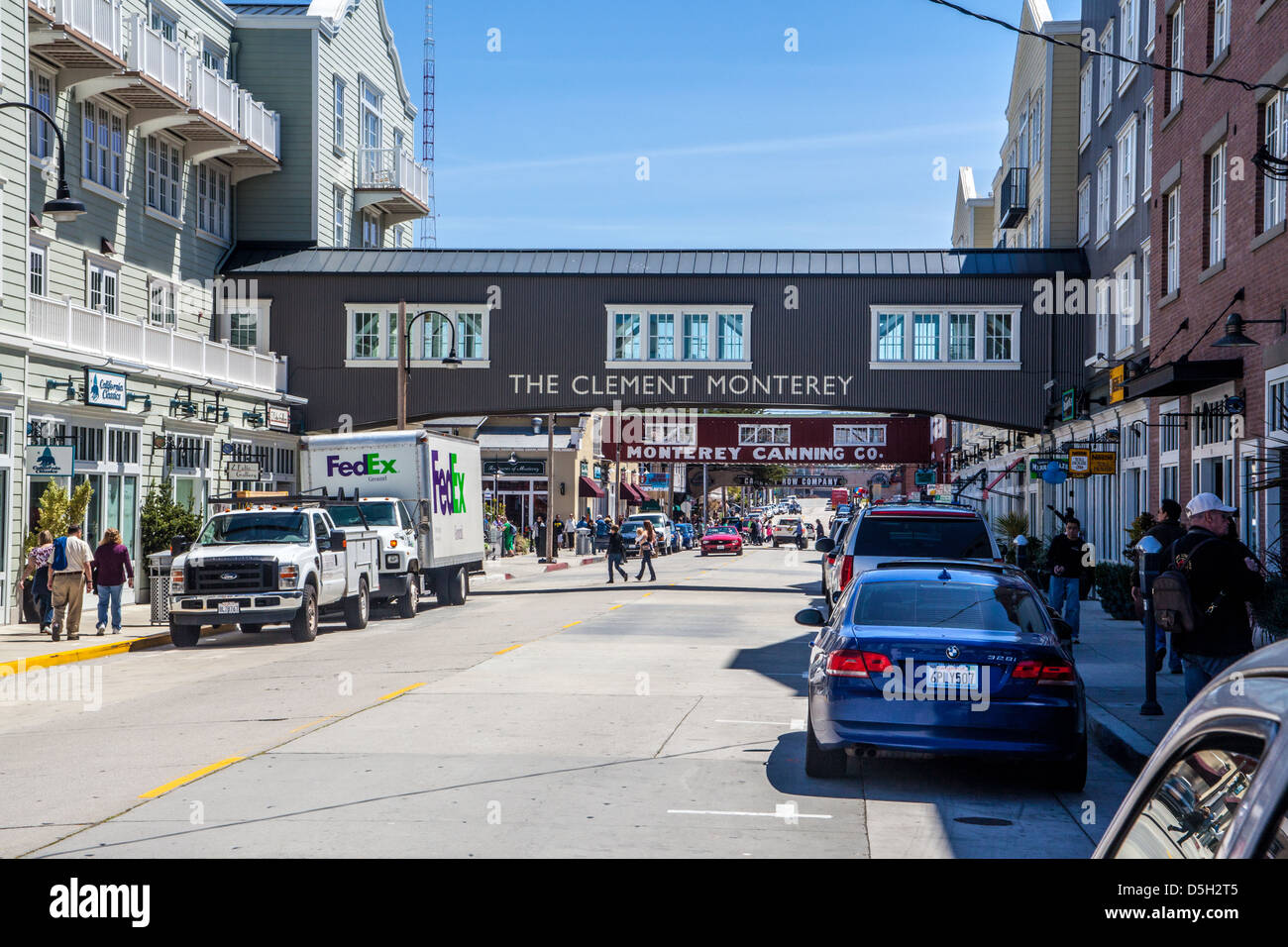 A look Down Monterey California's Cannery Row made famous by John ...