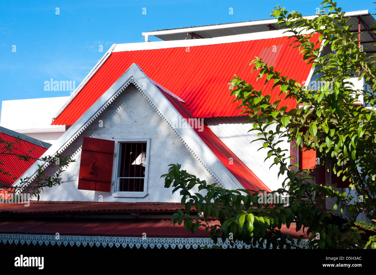 creole cottage, mahebourg, mauritius Stock Photo - Alamy