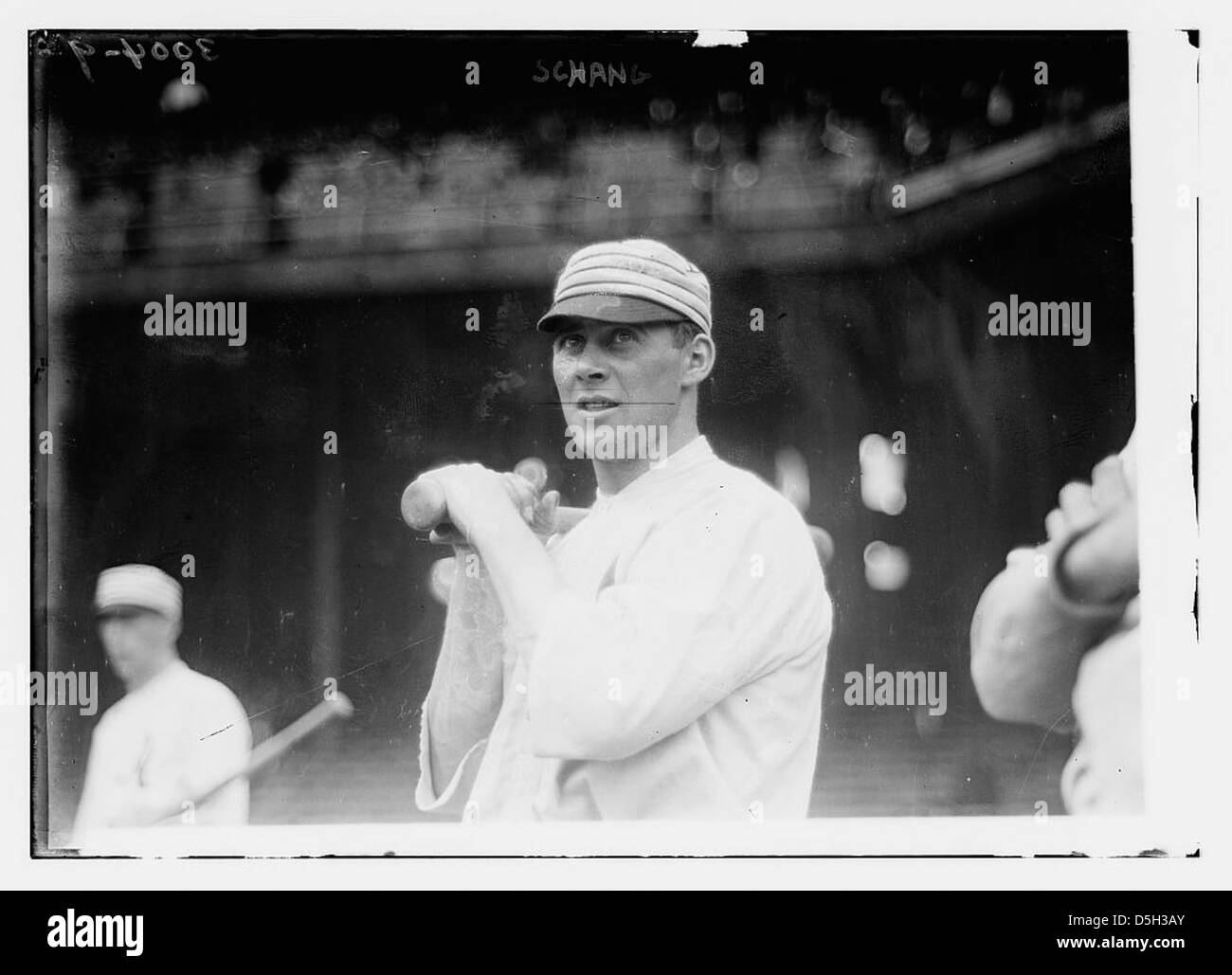 This photograph shows Wally Schang, a prominent baseball player for the ...