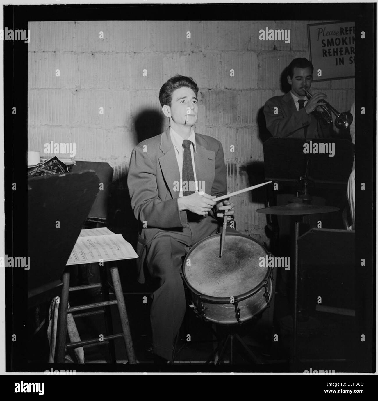 Portrait of Shelly Man taken in New York, January 1947, showing the ...