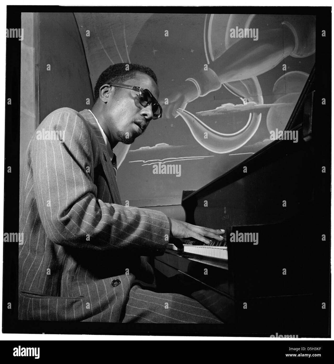 A portrait of Thelonious Monk, one of the most influential jazz ...