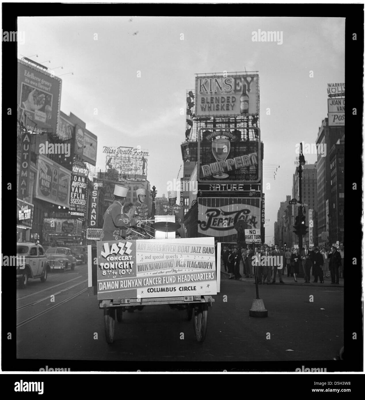 This 1947 portrait captures prominent jazz musicians in Times Square ...