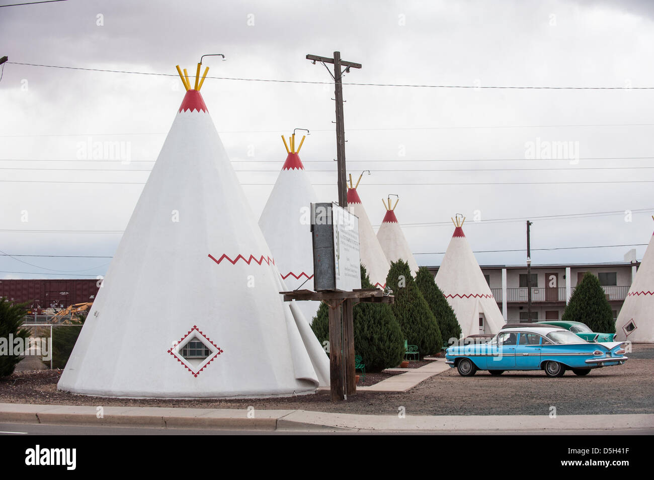 March 30, 2013 - Holbrook, Arizona, U.S - The Wigwam Motel in Holbrook ...