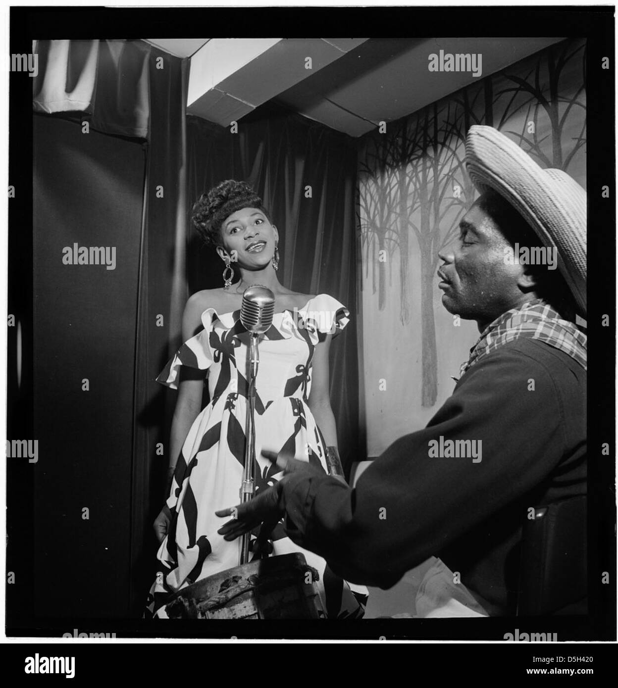 Josephine Premice, a calypso singer, is shown in a portrait from her ...