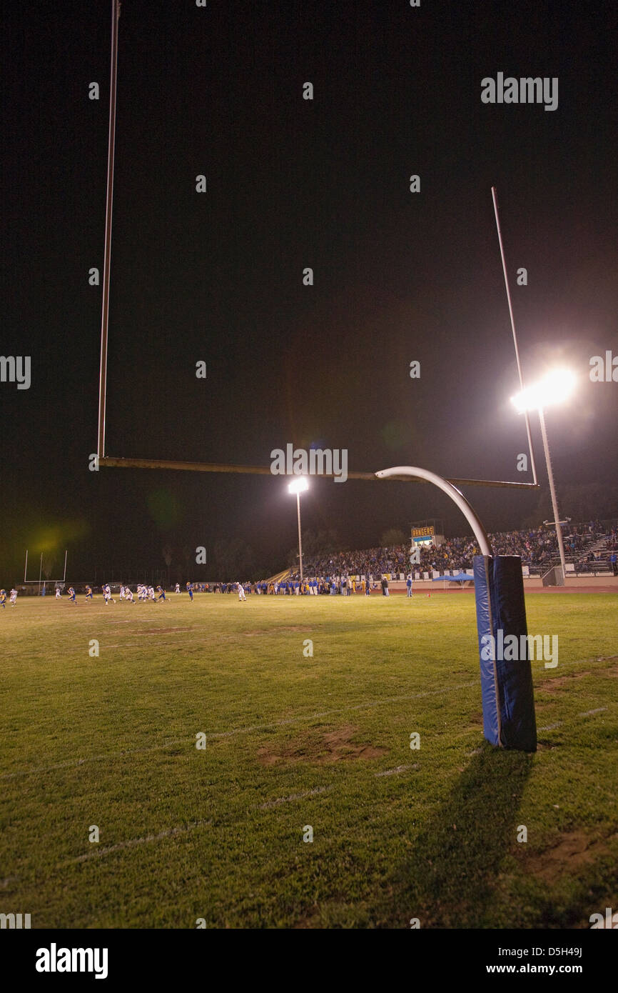 Goal post at american football stadium hi-res stock photography and ...