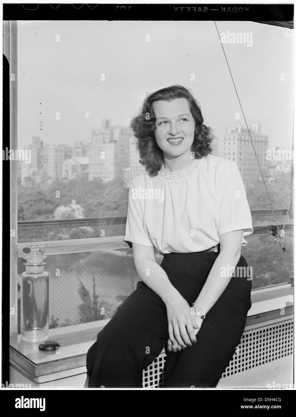 Jo Stafford, a celebrated American singer, is captured in this 1946 ...