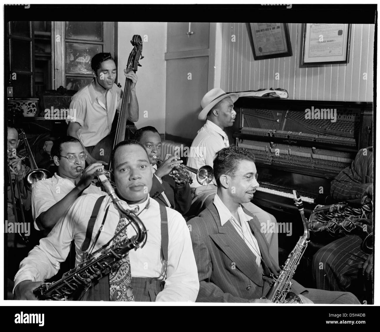 A photograph of Joe Thomas and Eddie Wilcox, members of Loyal Charles ...