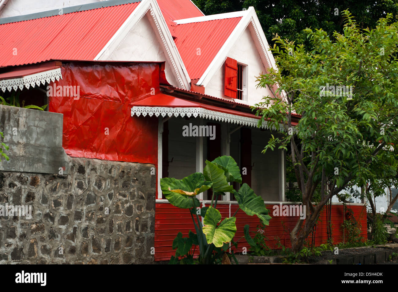 creole house, mahebourg, mauritius Stock Photo - Alamy