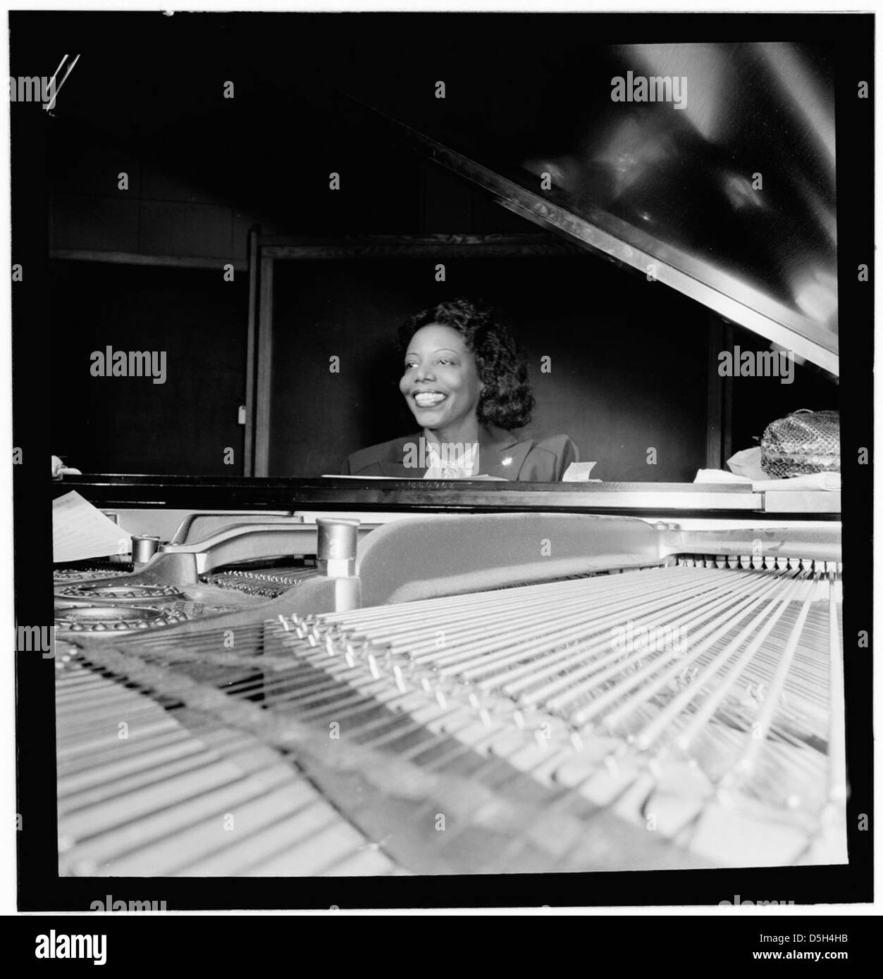 This portrait captures jazz pianist Mary Lou Williams at CBS studio in ...